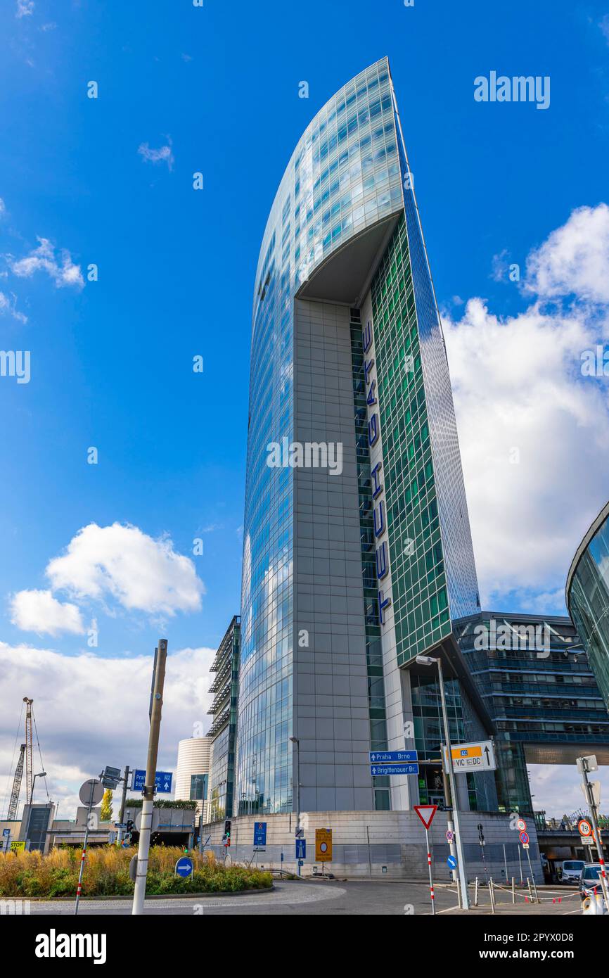High-rise building in Donaupark in Donau City, Vienna, Austria Stock ...