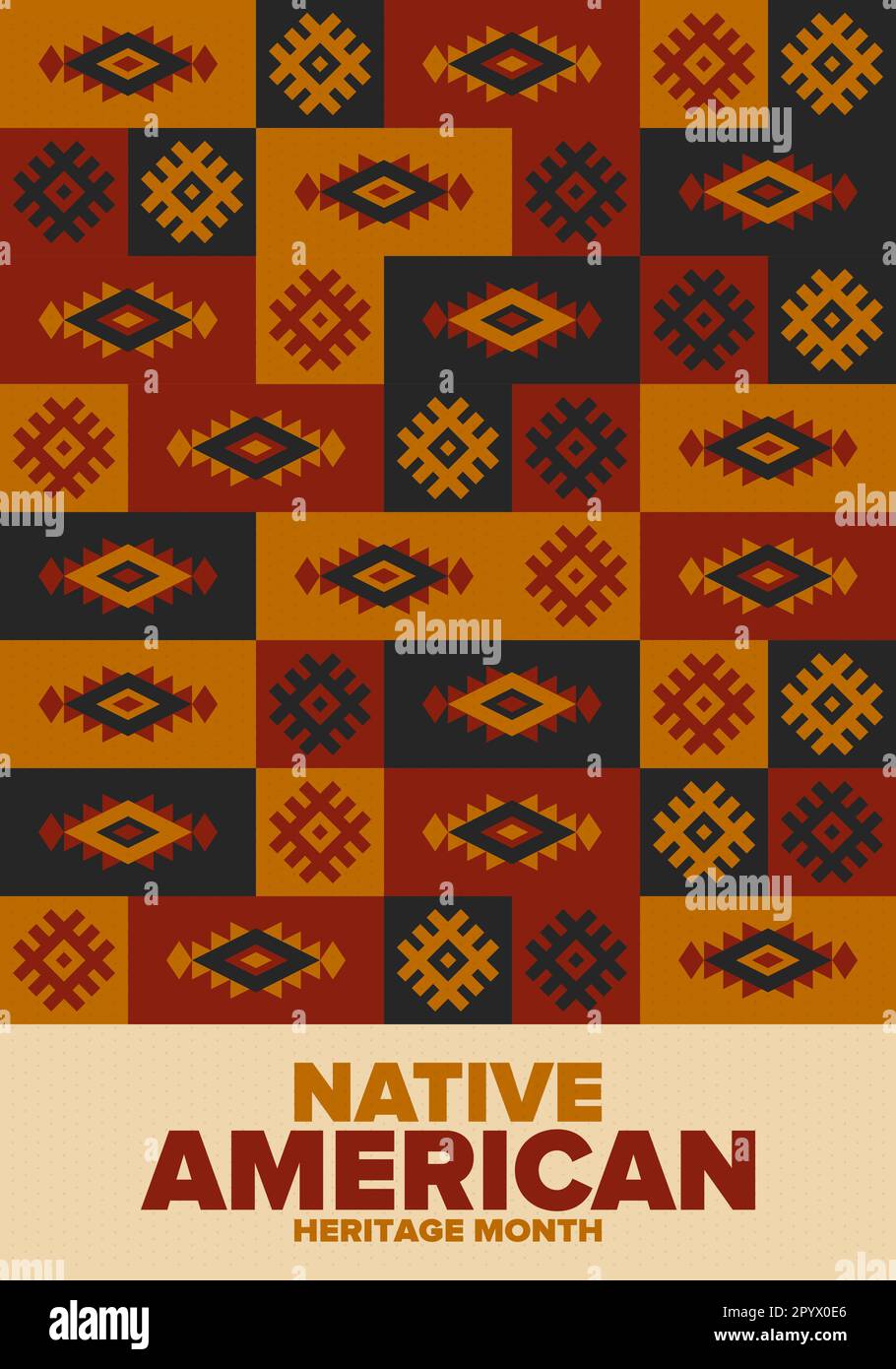 Native American Heritage Month in November. American Indian culture ...