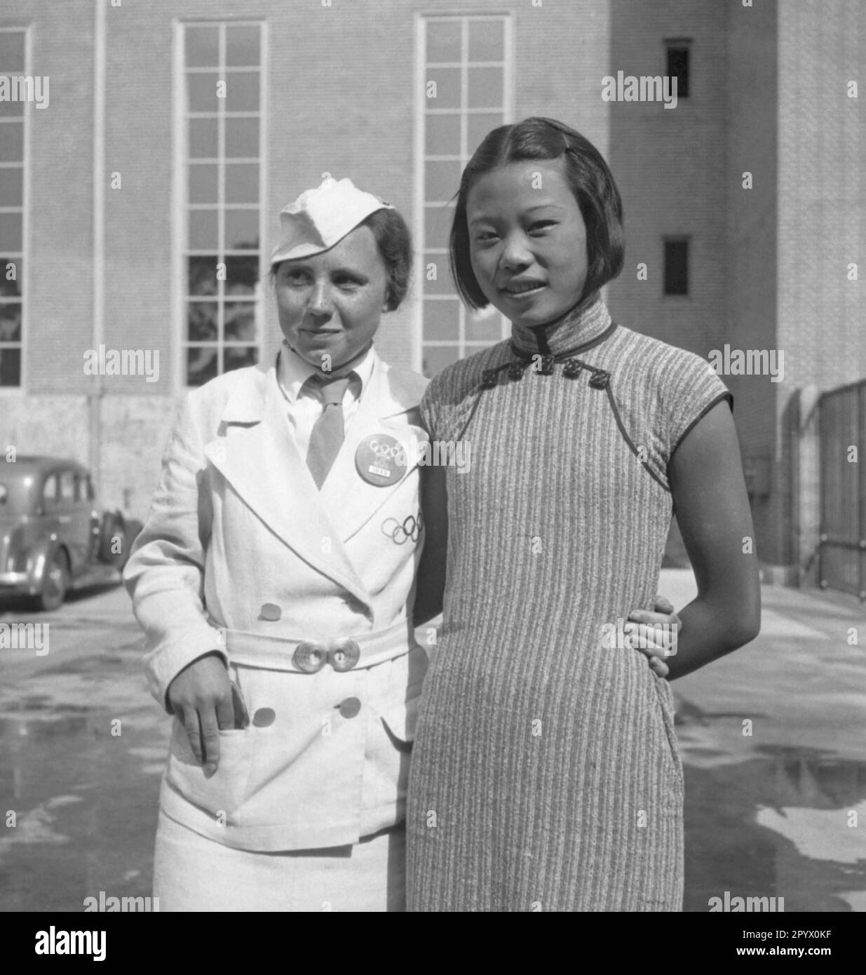 Hostess and presumably Japanese delegates during the Summer Olympic ...