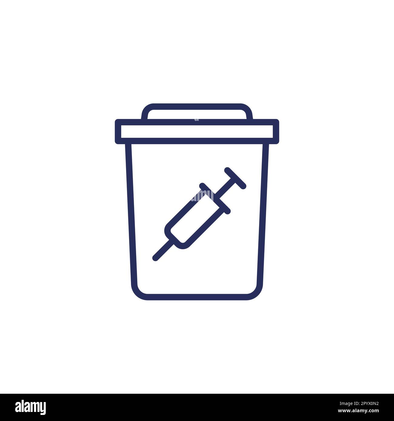 Medical waste garbage bin Cut Out Stock Images & Pictures - Alamy