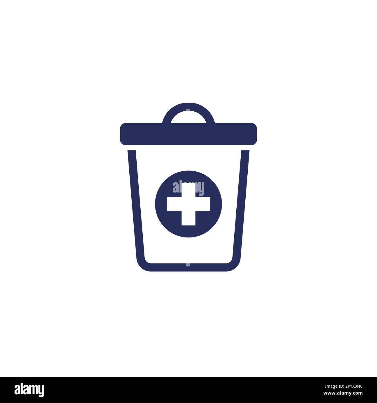 Medical waste garbage bin Stock Vector Images - Alamy