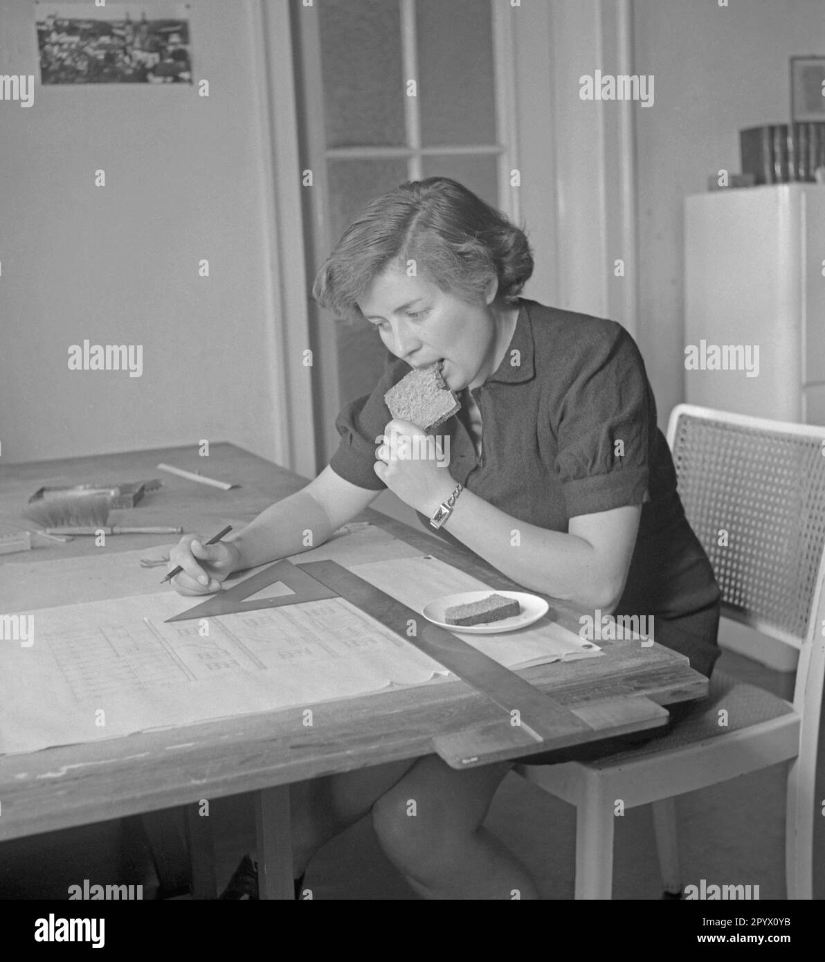 Working materials Black and White Stock Photos & Images - Alamy