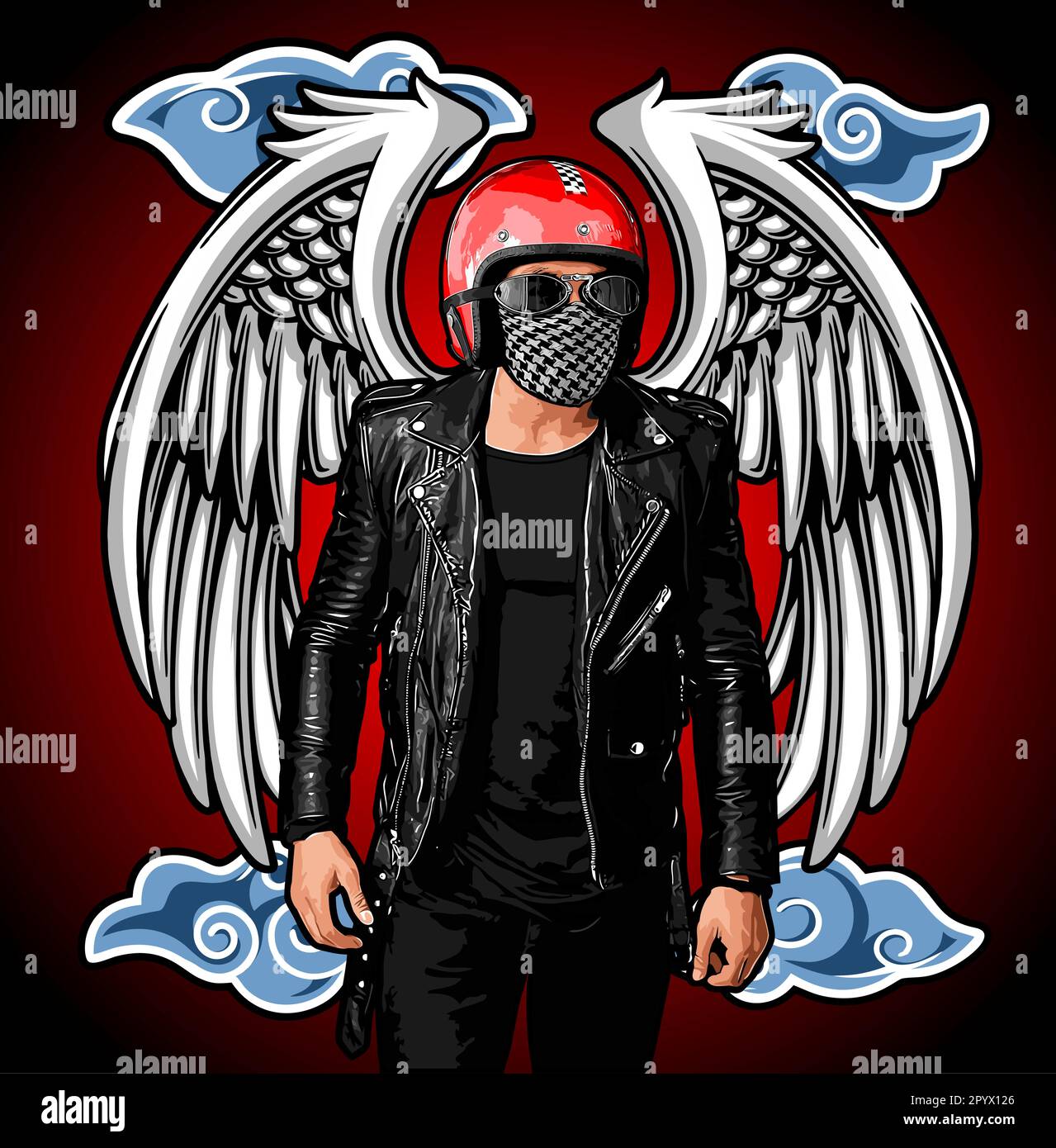 biker vector template Stock Vector Image & Art - Alamy