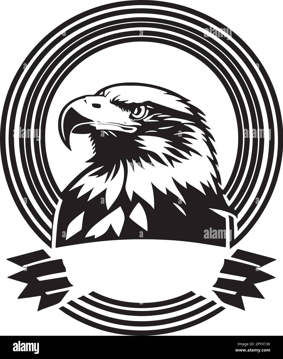 Powerful eagle logo hi-res stock photography and images - Alamy