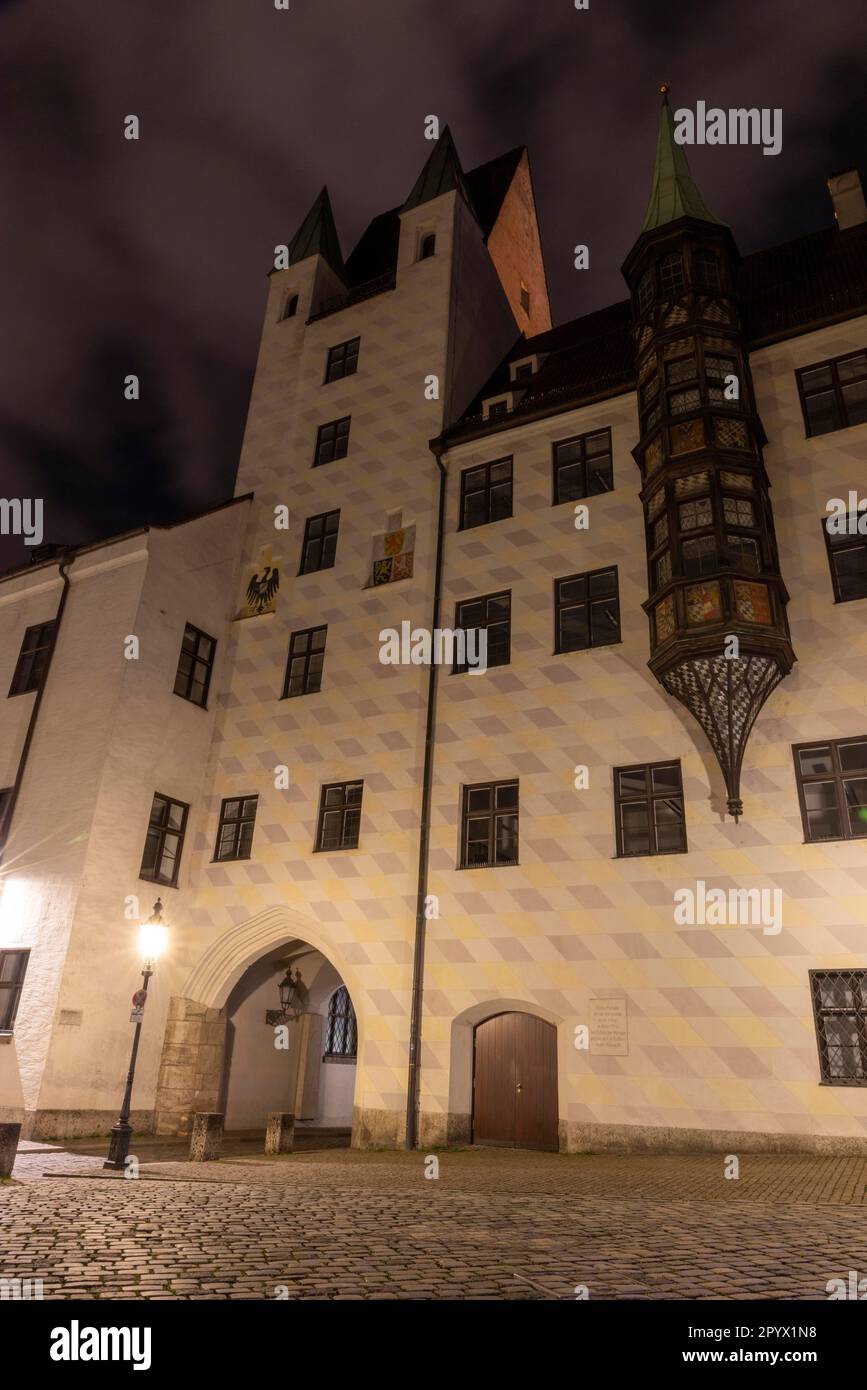 Monkey Tower, Alter Hof, Kaiserburg, Munich, Bavaria, Germany Stock Photo - Alamy