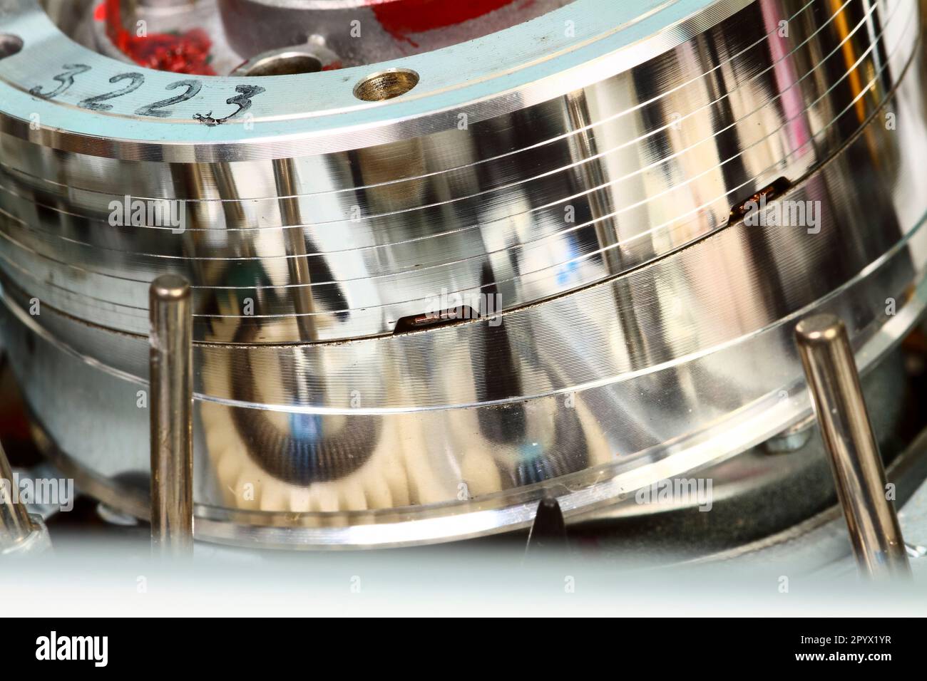 Macro view of a VHS video recorder head Stock Photo - Alamy