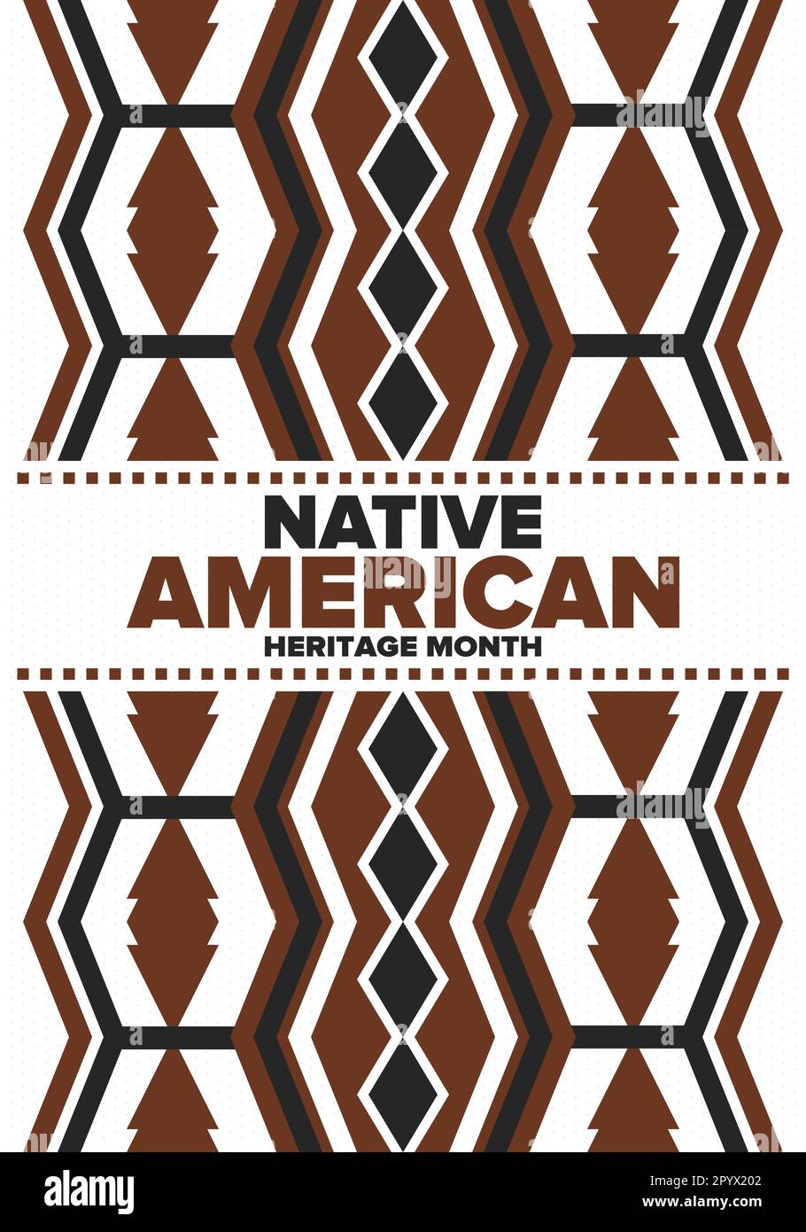 Native American Heritage Month in November. American Indian culture ...