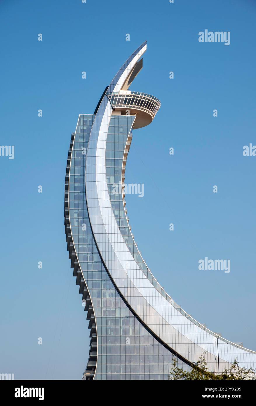 Katara Towers, Crescent Tower, or Katara Hospitality Tower, Lusail ...