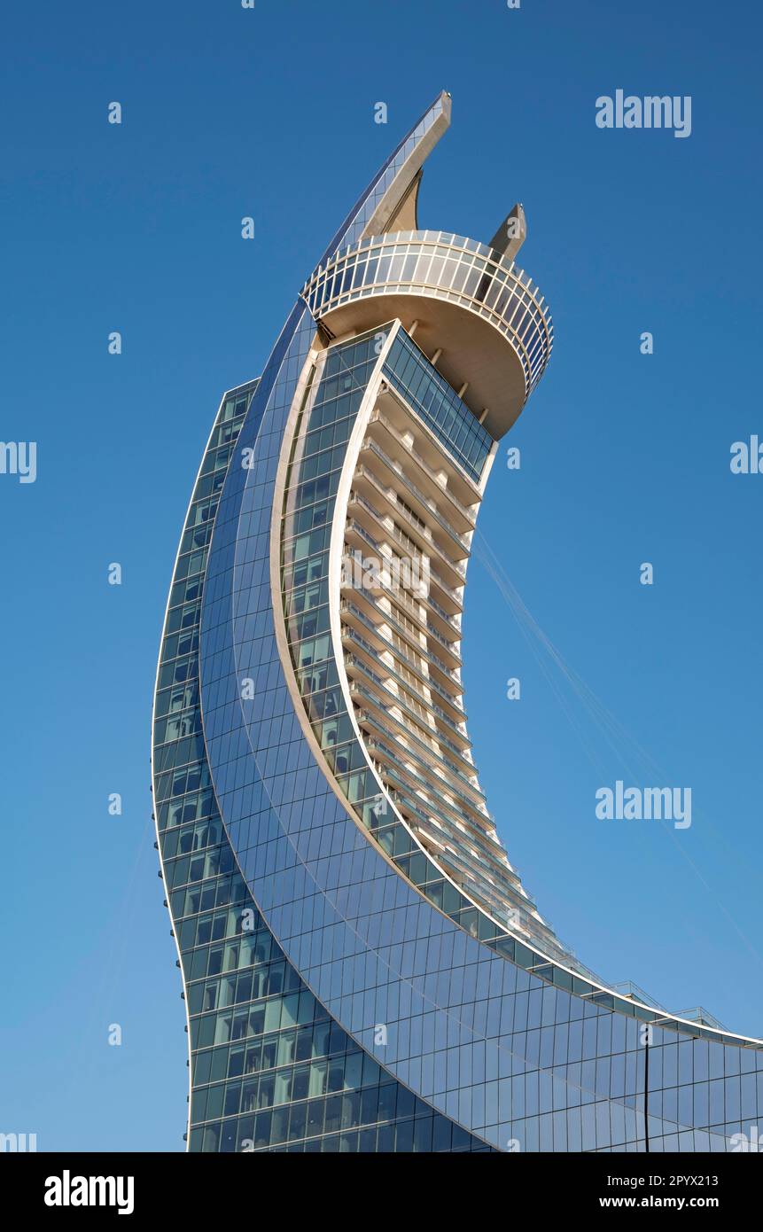Katara Towers, Crescent Tower, or Katara Hospitality Tower, Lusail ...