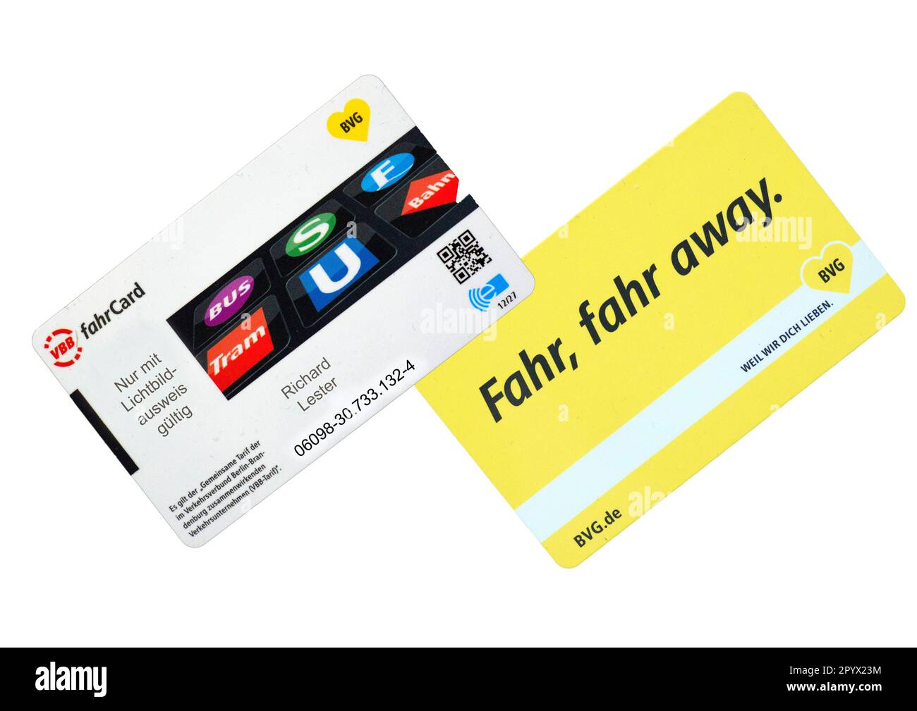 Monthly travel pass, VBB and BVG FahrCard with QR code, DeutschlandCard ...