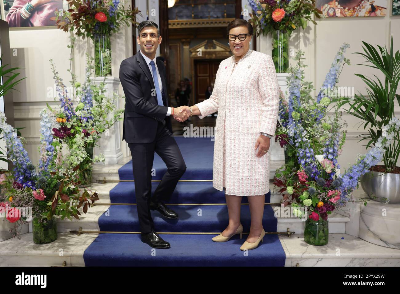 Prime Minister Rishi Sunak and Commonwealth Secretary General, Baroness ...