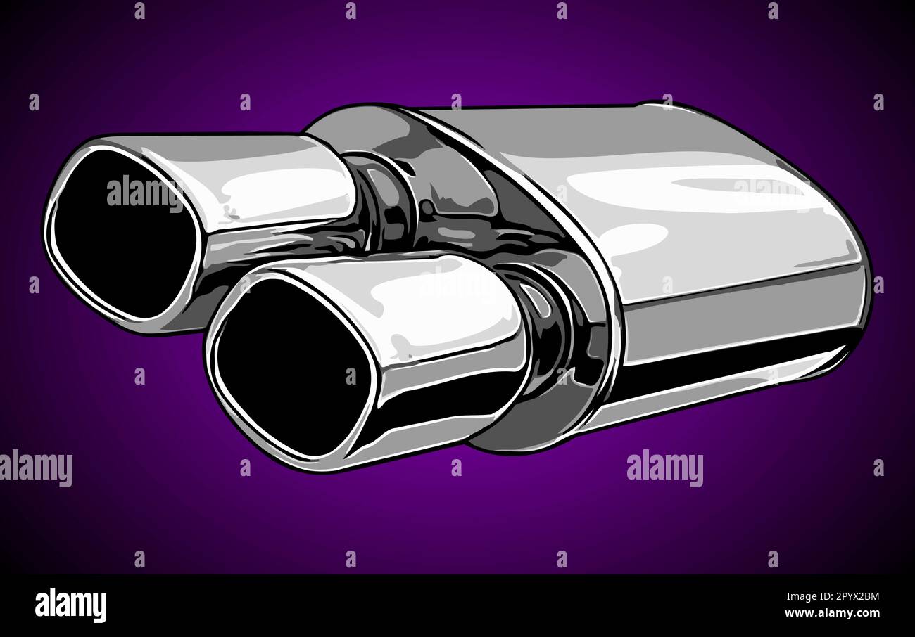 Car Exhaust Logo Fi EXHAUST 3D Car Sticker – Fi Shop