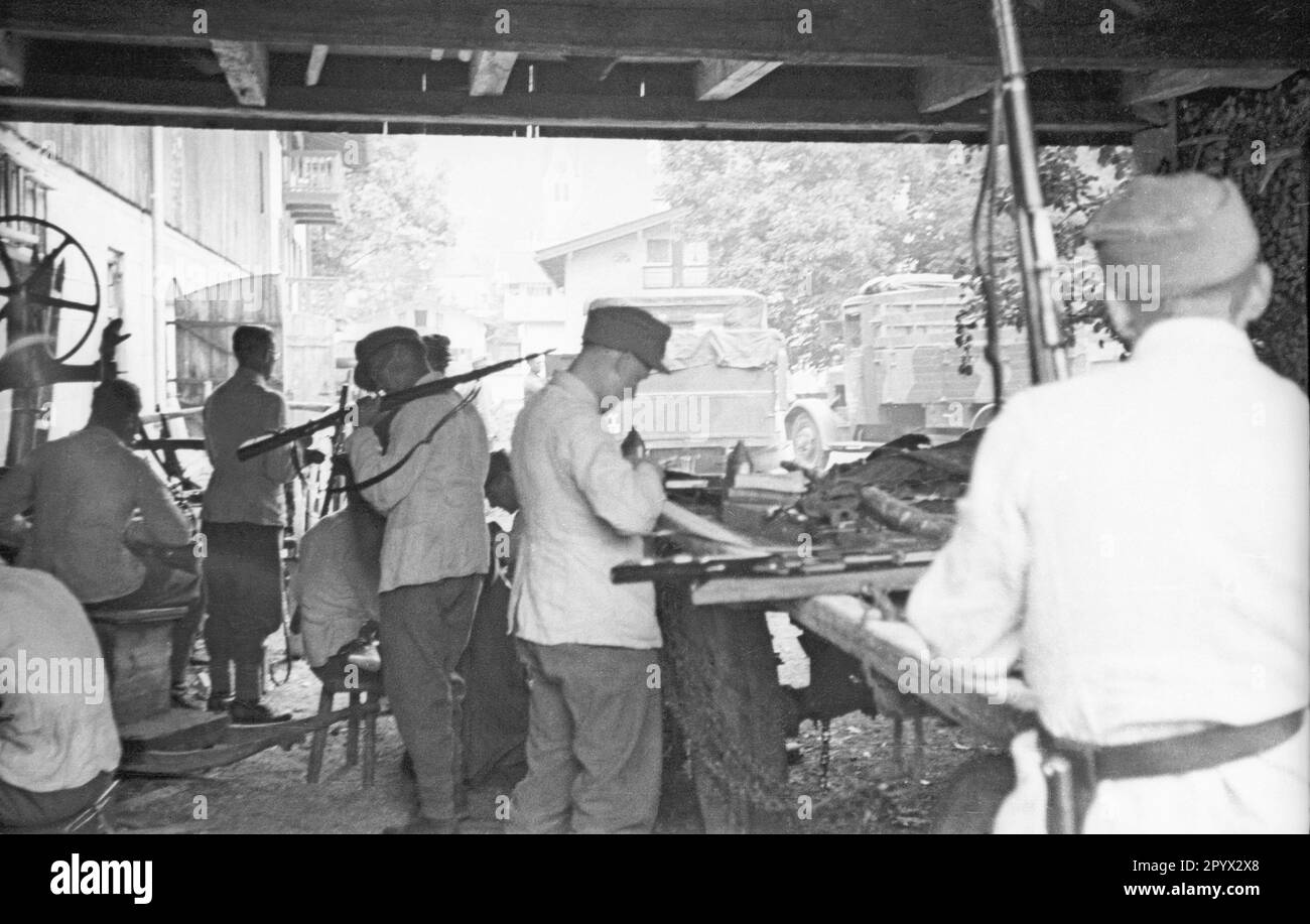 During an exercise of a Gebirgsjaegerkompanie (mountain infantry ...