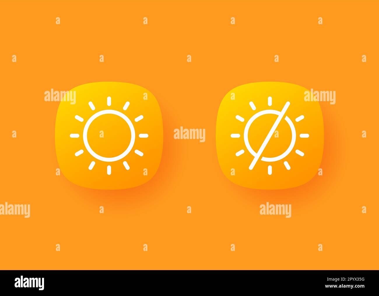 Mobile phone sun on Stock Vector Images - Alamy