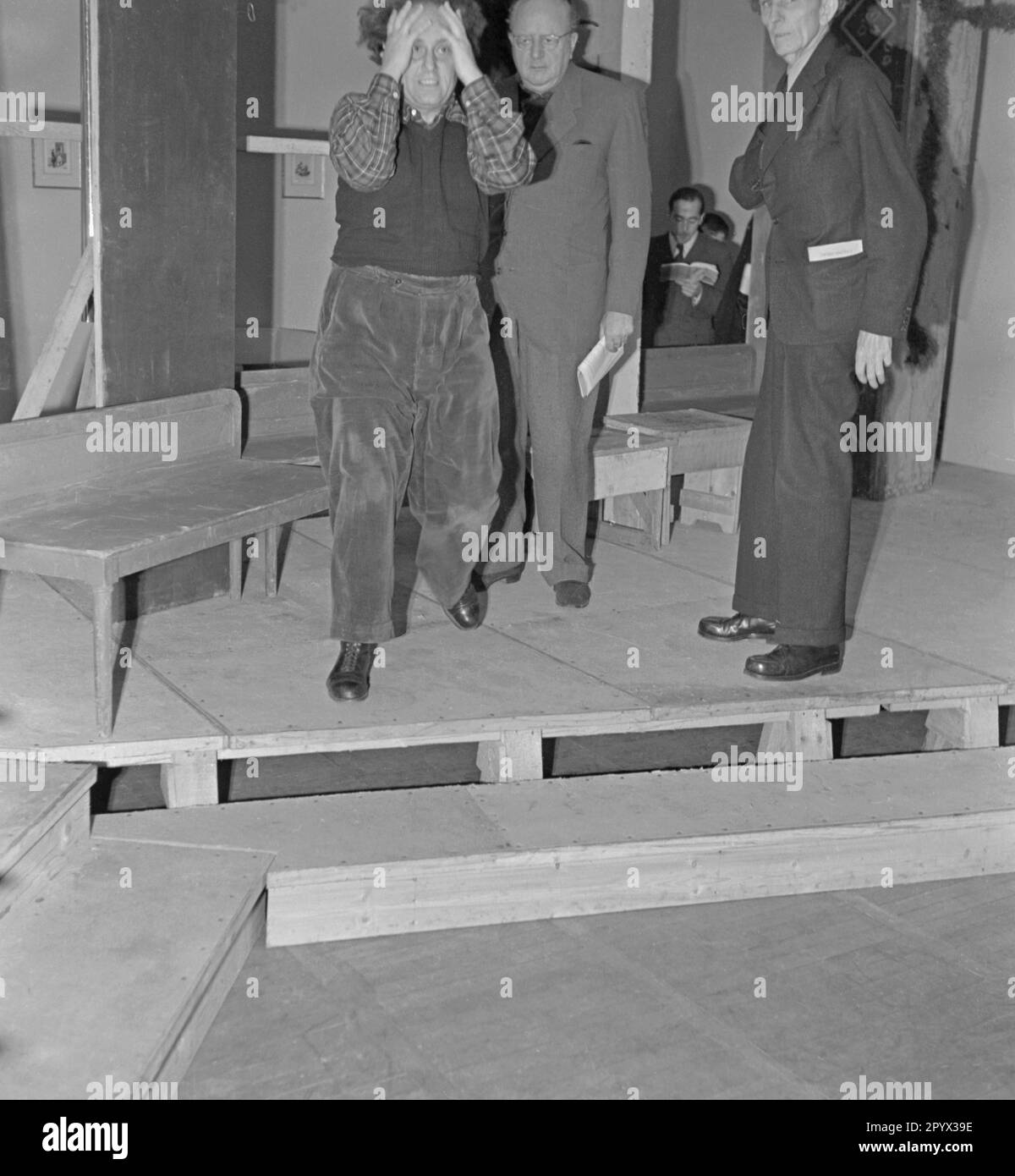 "The picture shows the shooting of the film ""Eva im Frack"" from the ...