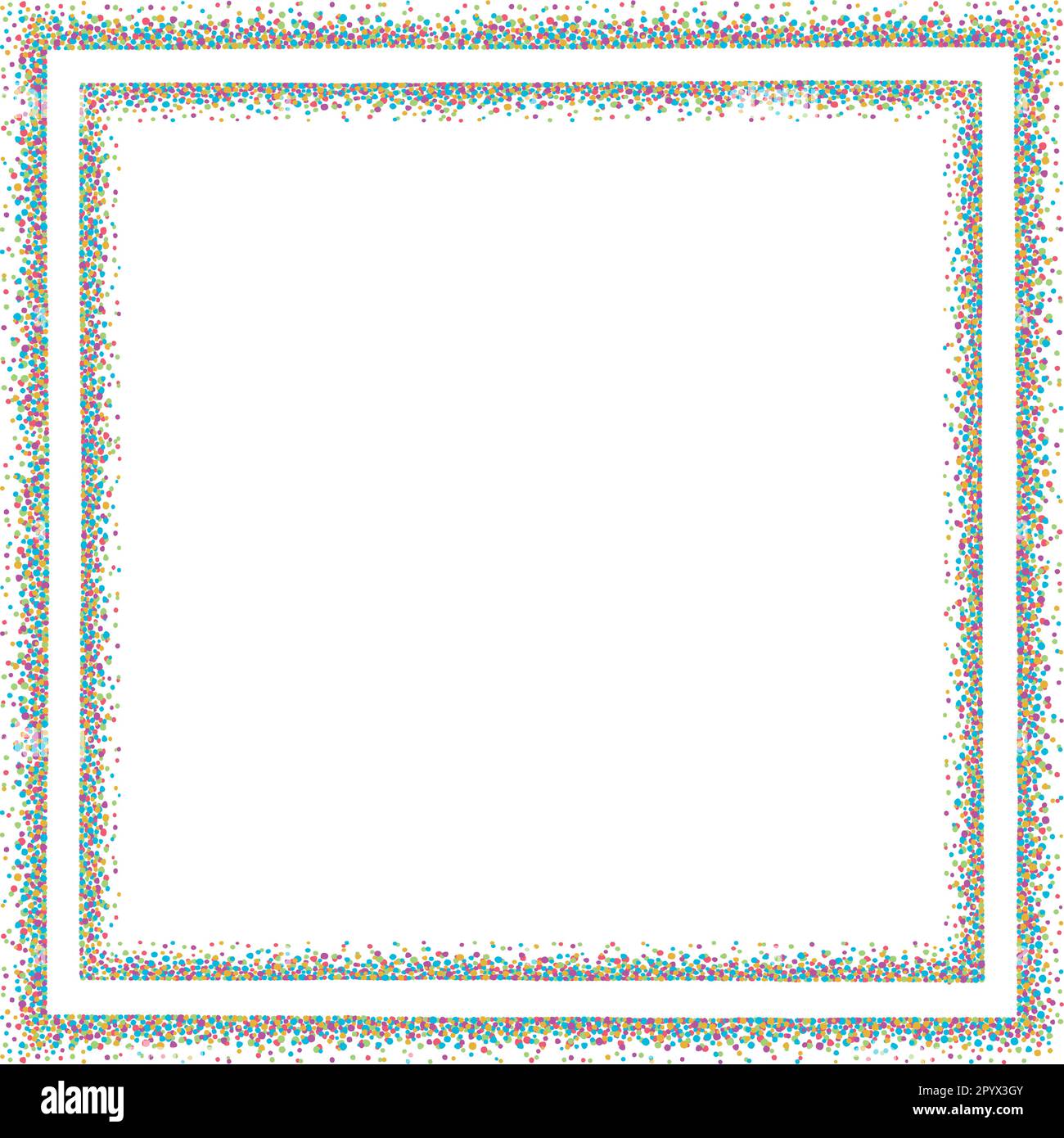 A square border to use as a frame for your designs, made with messy ...