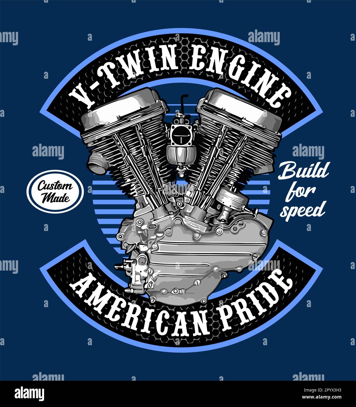 Twin cylinder engine Stock Vector Images - Alamy