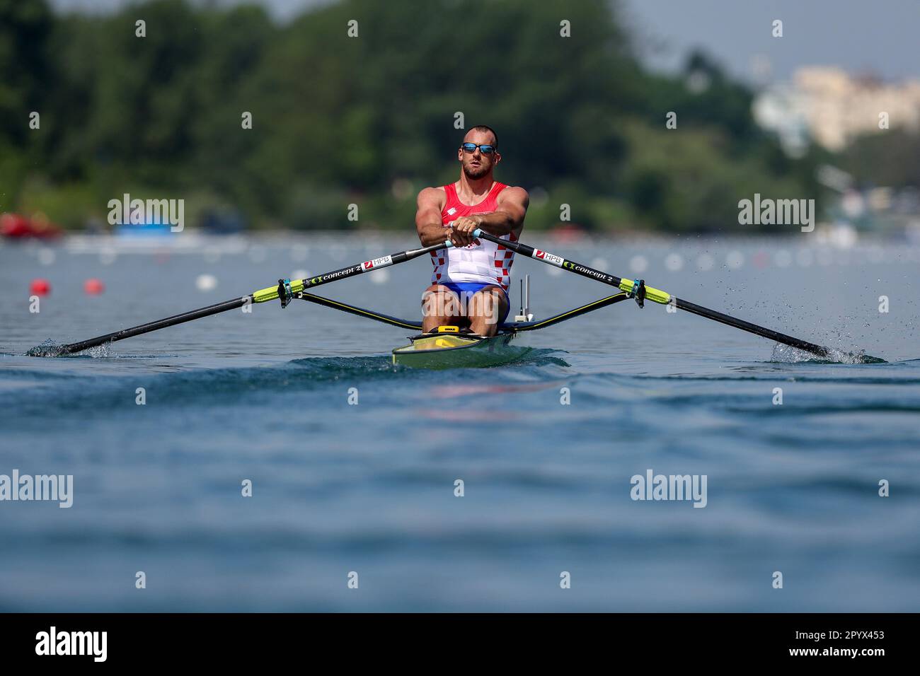 Zagreb, Croatia. 05th May, 2023. ZAGREB, CROATIA - MAY 05: Damir Martin of Croatia compete ...