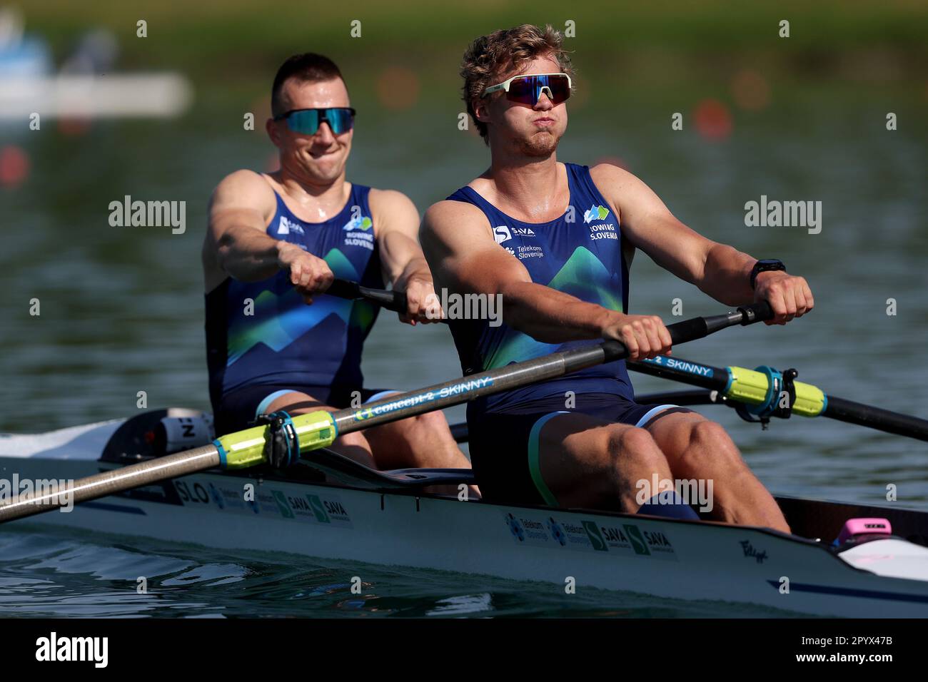 Zagreb, Croatia. 05th May, 2023. ZAGREB, CROATIA - MAY 05: Jaka Cas and ...