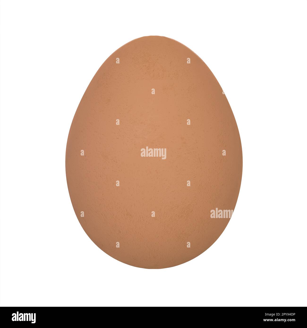 A 3D rendering of a single egg isolated on a white background Stock ...