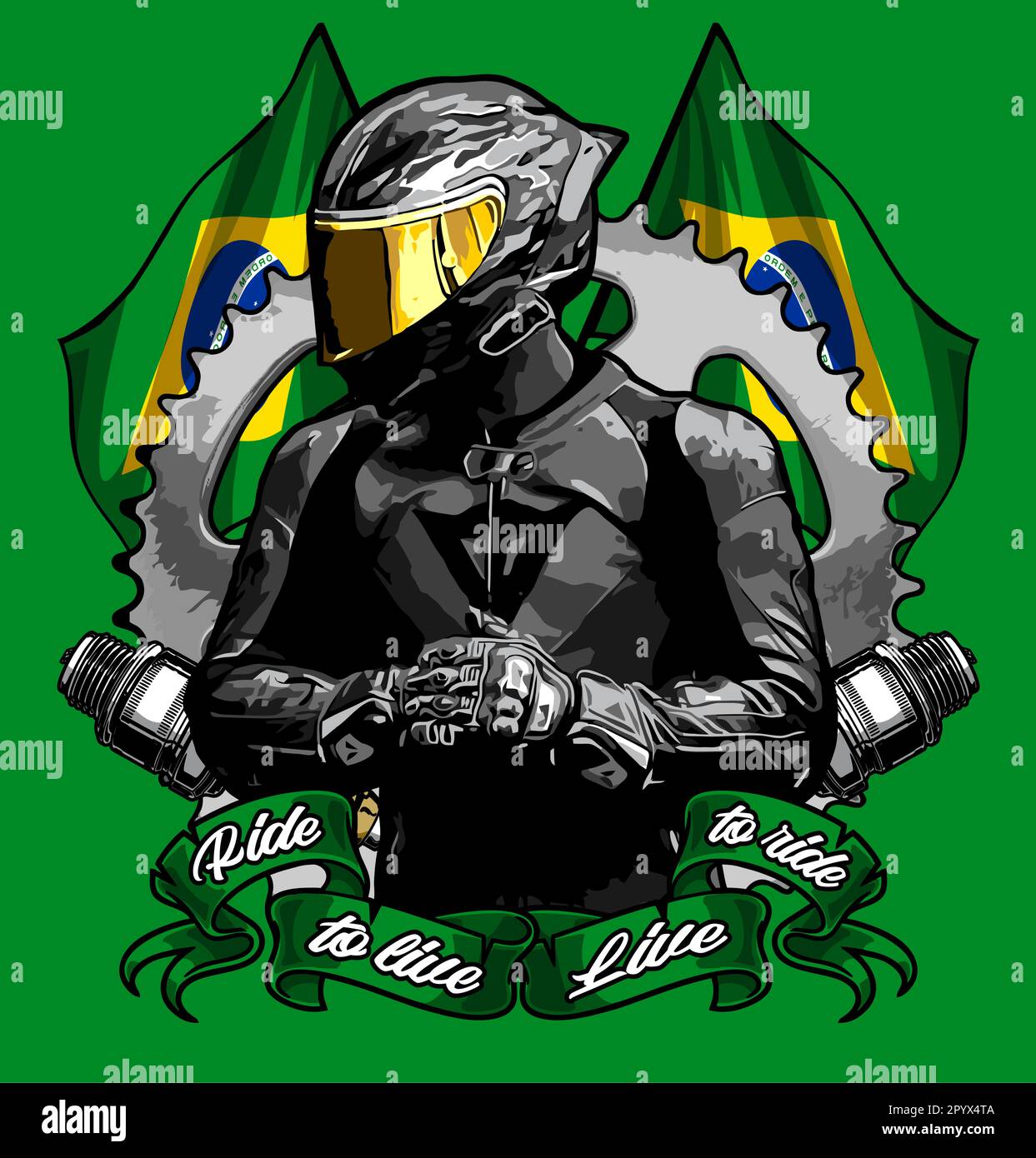 biker vector template Stock Vector Image & Art - Alamy