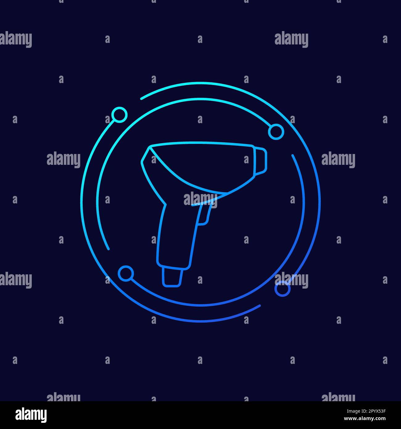 laser epilator icon, linear design Stock Vector Image & Art - Alamy