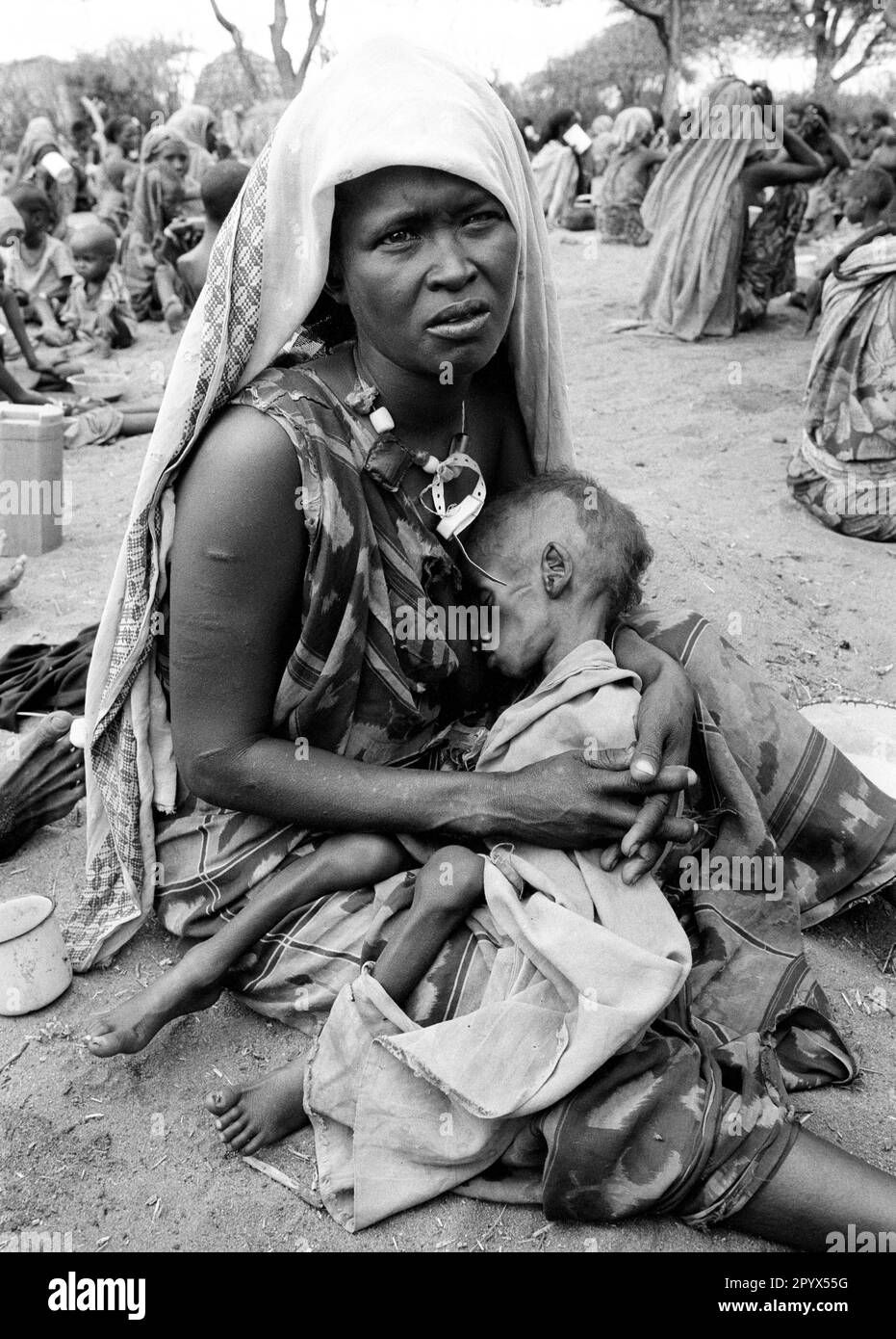 Starving African Woman