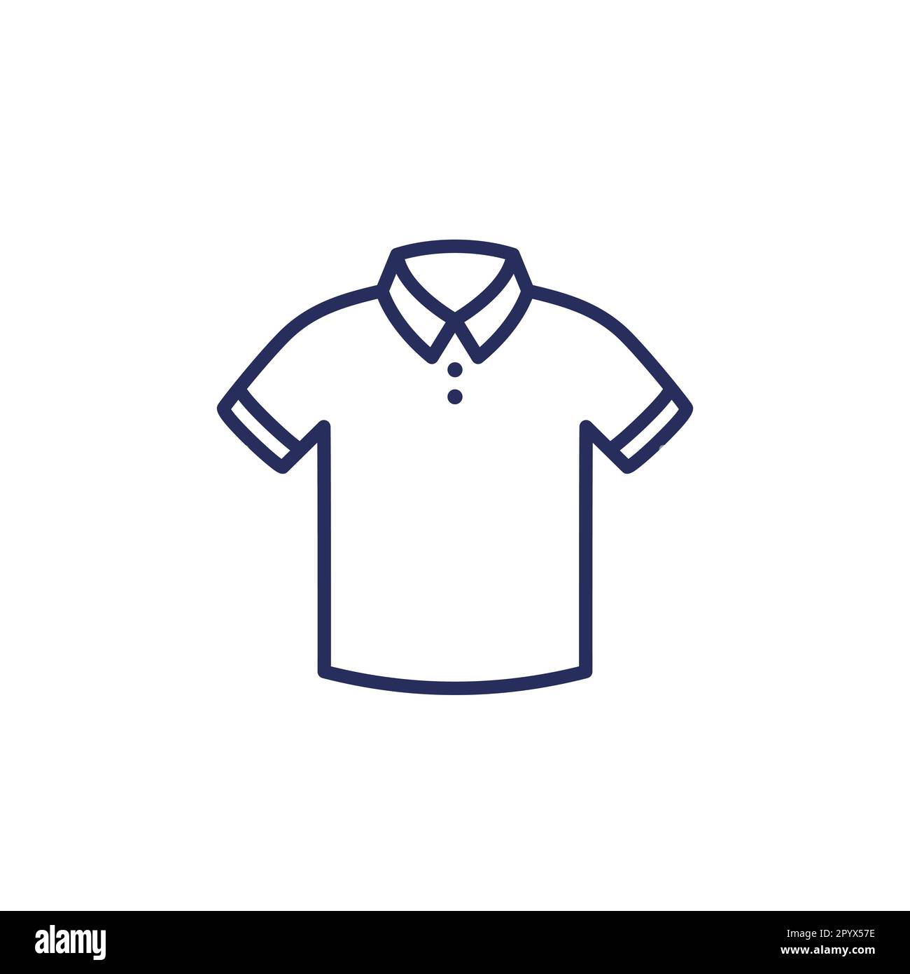 Shirt golf uniform icon vector Stock Vector Images - Alamy