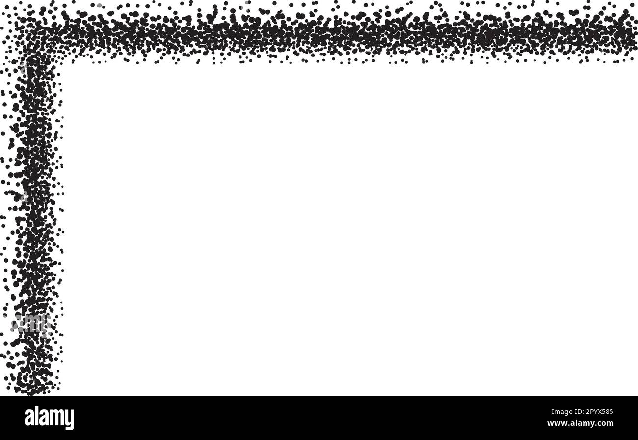 An L-shaped corner to use as a border for your designs, made with messy ...