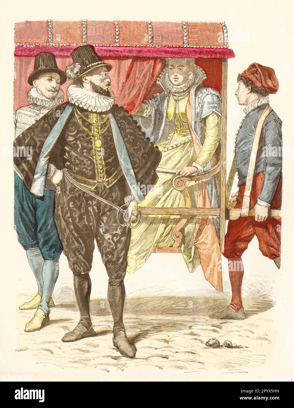 Italian clothes from Naples, end of 16th century. [automated ...