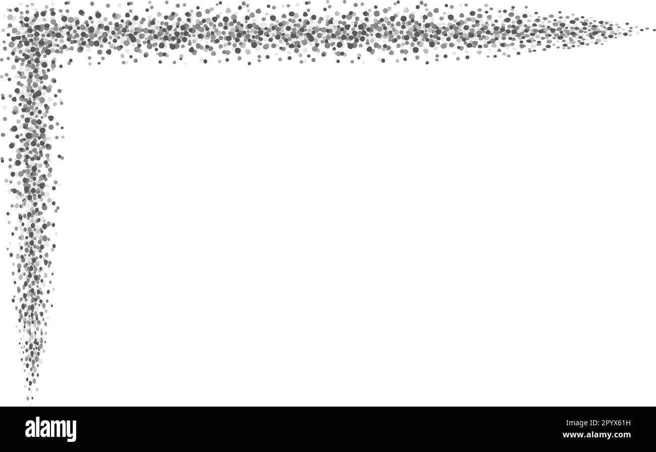 An L-shaped corner to use as a border for your designs, made with messy ...