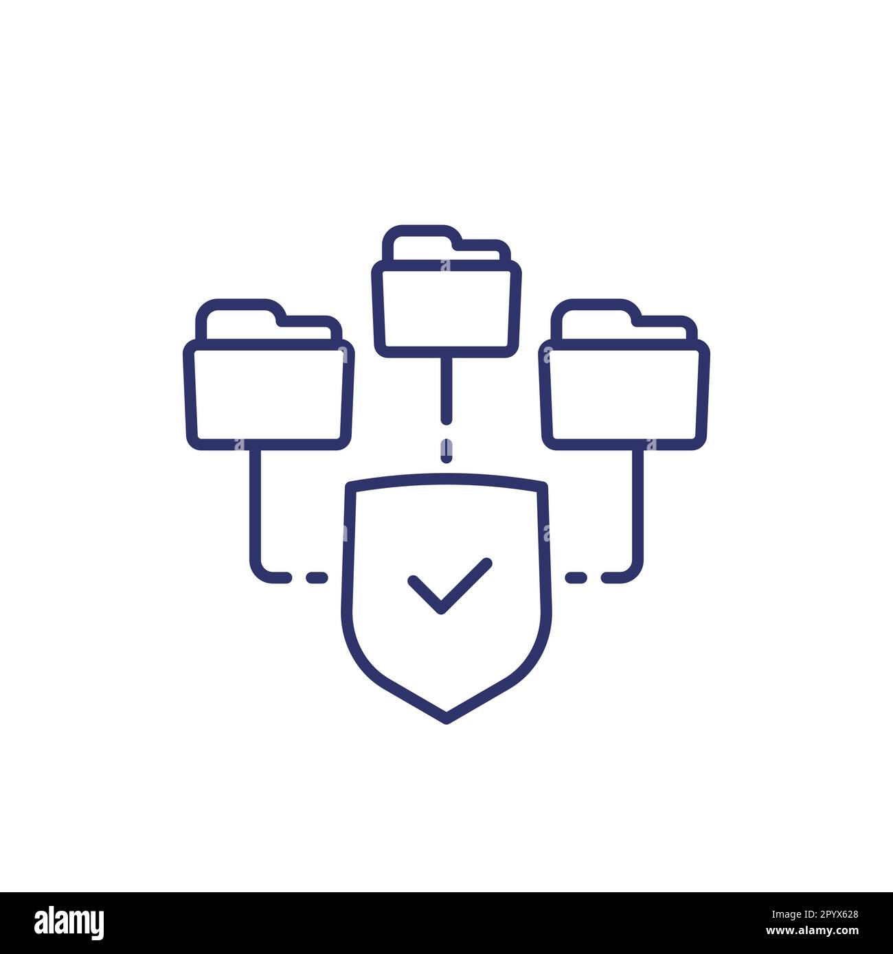 secure folders line icon, data security Stock Vector Image & Art - Alamy