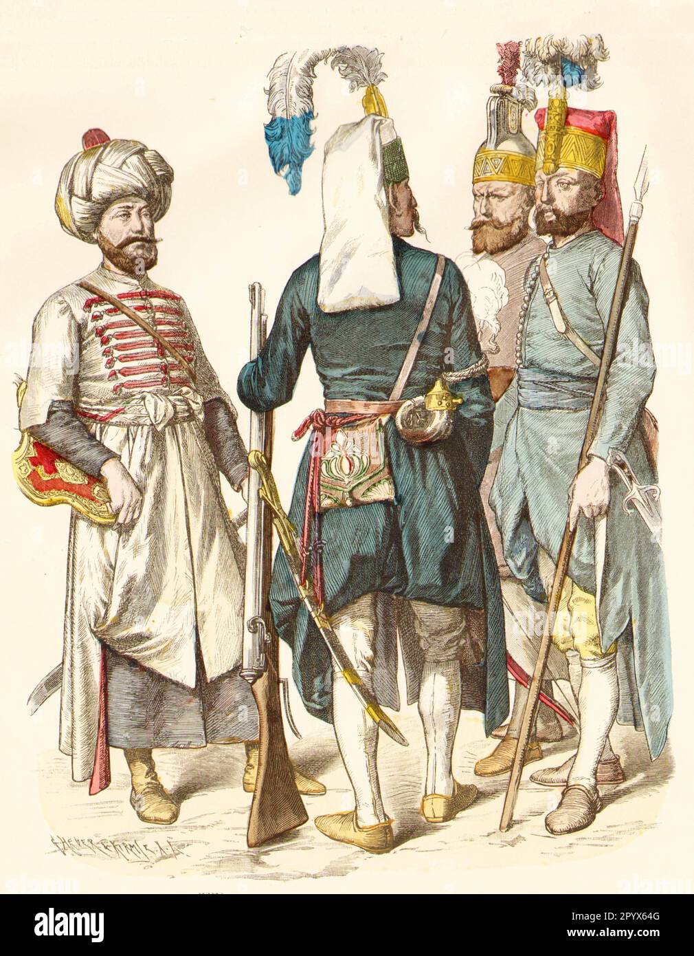 Turks in contemporary costume. [automated translation] Stock Photo - Alamy