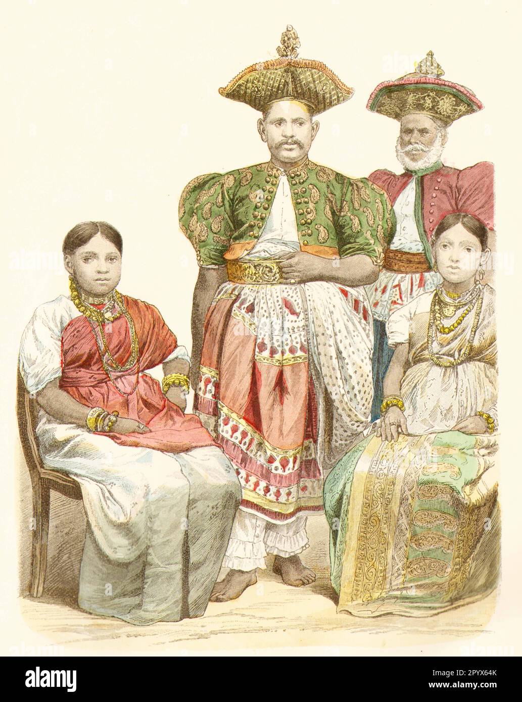 People from Ceylon in contemporary costume. [automated translation ...