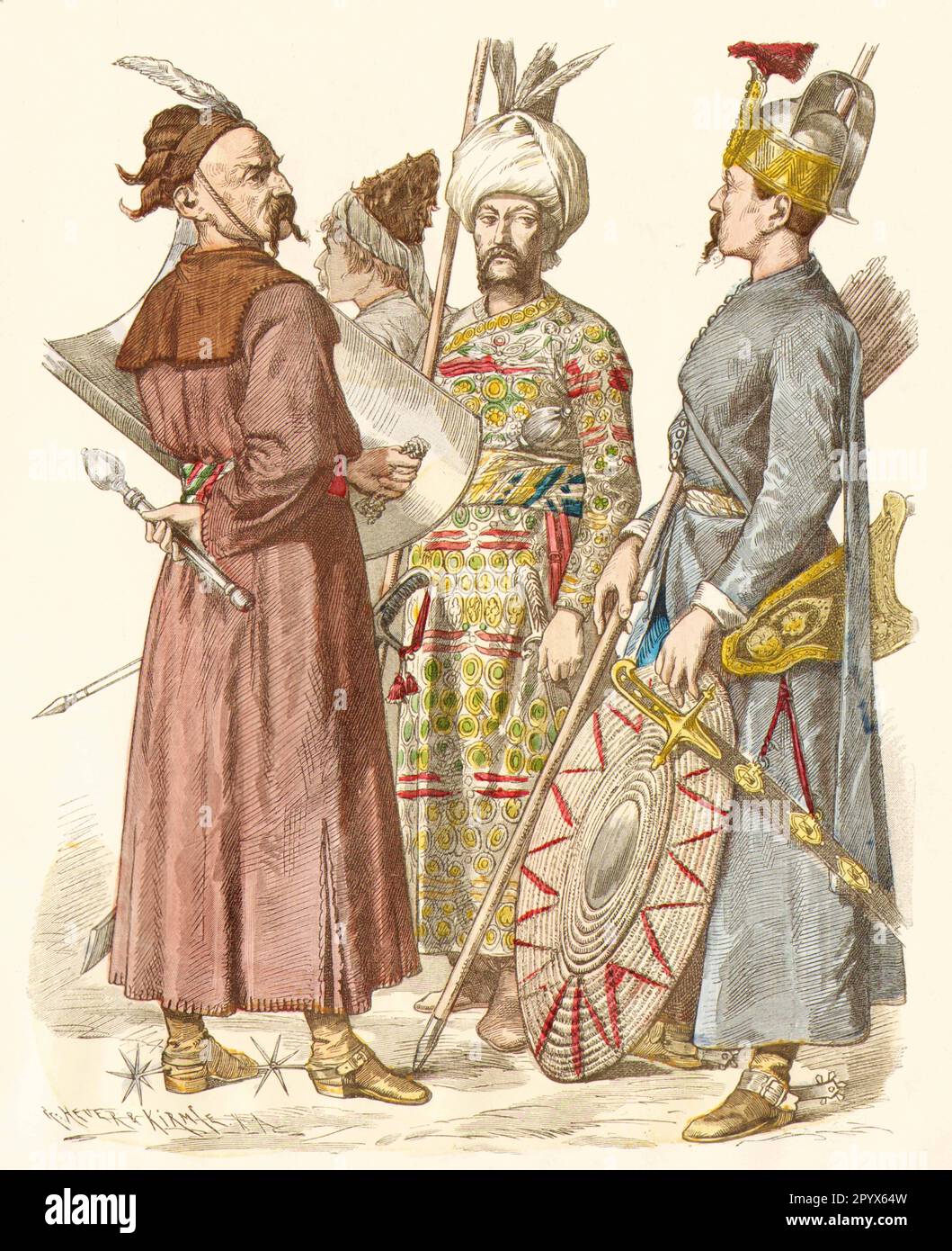 Turks in contemporary costume. [automated translation] Stock Photo - Alamy