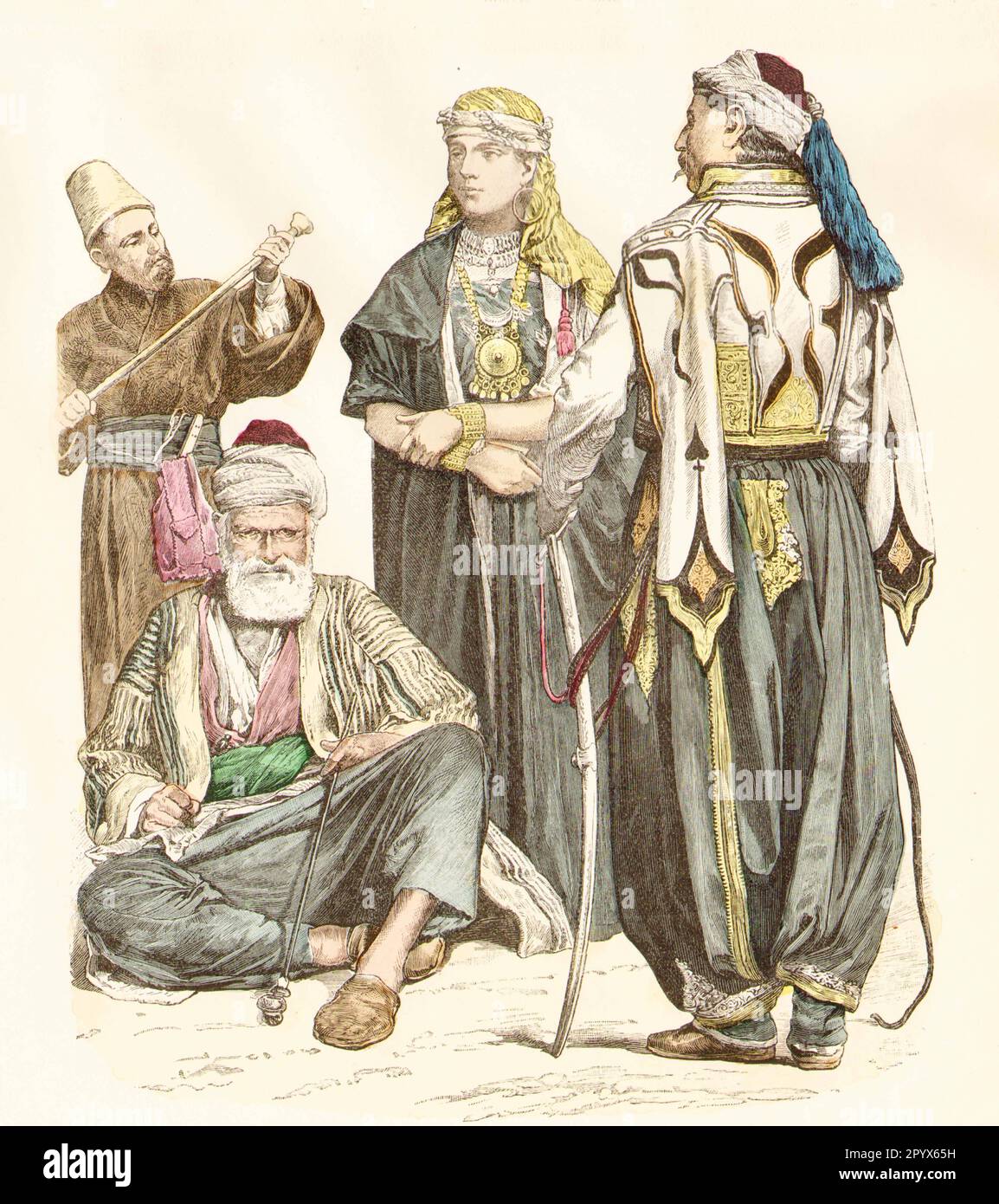 People from the area of modern Syria and Lebanon in contemporary dress ...