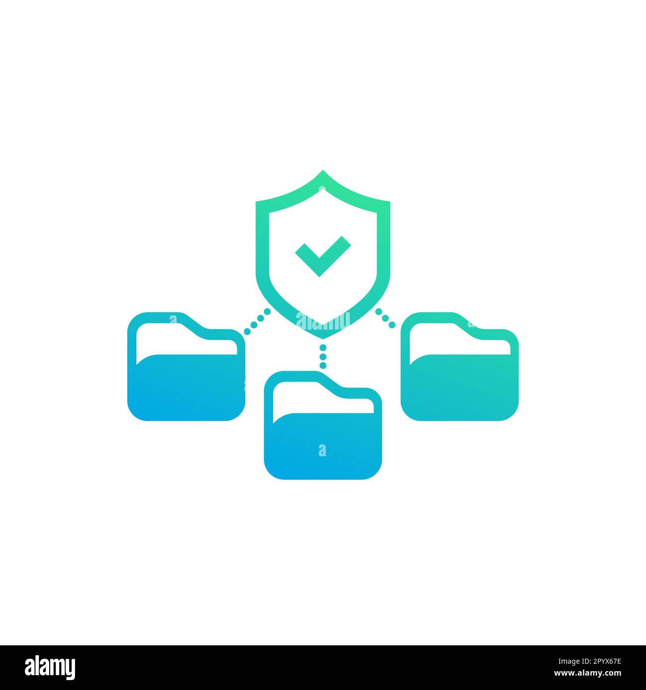 secure folders icon on white Stock Vector Image & Art - Alamy