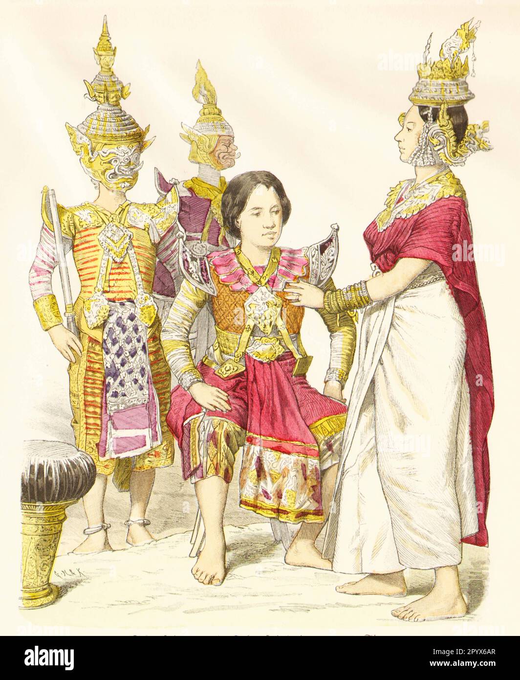 Thai actor in contemporary costumes. [automated translation] Stock ...