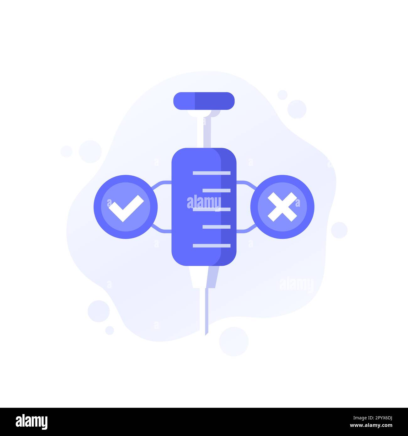 Pros and cons of vaccination icon, vector design Stock Vector Image ...