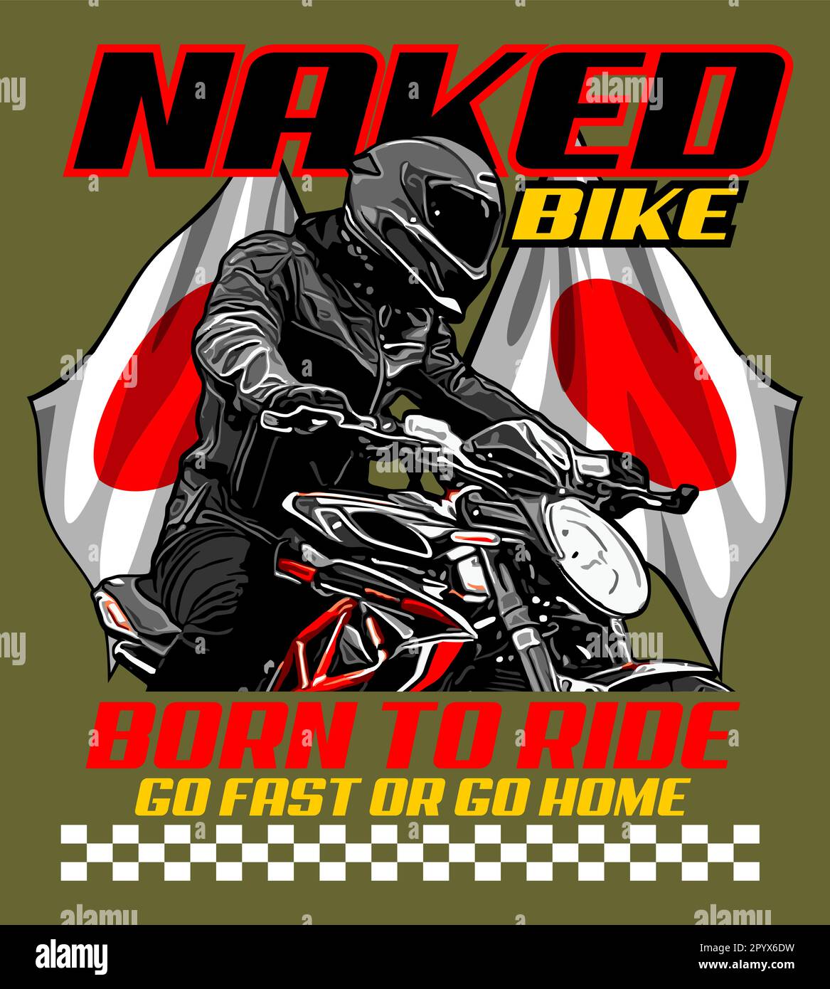 biker vector template Stock Vector Image & Art - Alamy