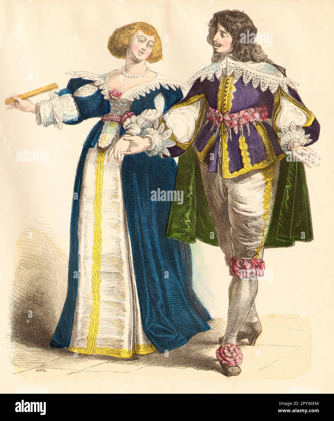 A couple in the noble court dress of the time. [automated translation ...