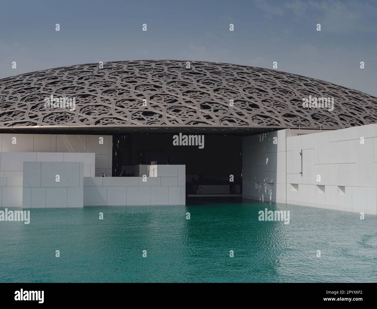 Abu Dhabi, UAE - March 21, 2023 : Exterior of Louvre Abu Dhabi famous ...