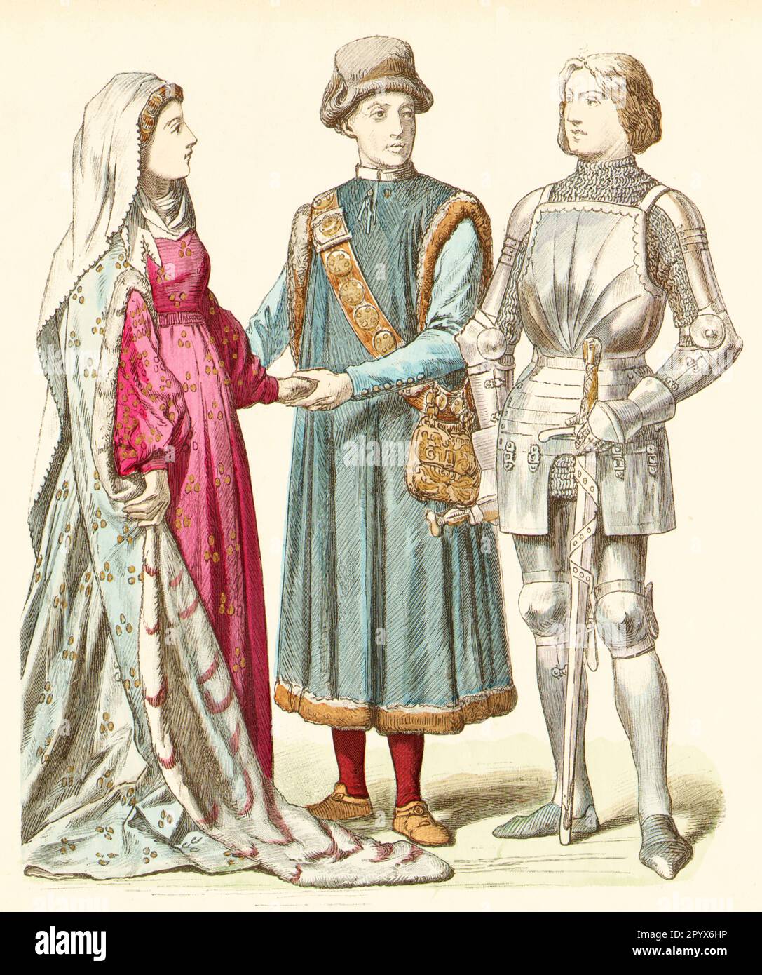 Citizen (1400), citizen (1429) and knight (1428) in contemporary ...