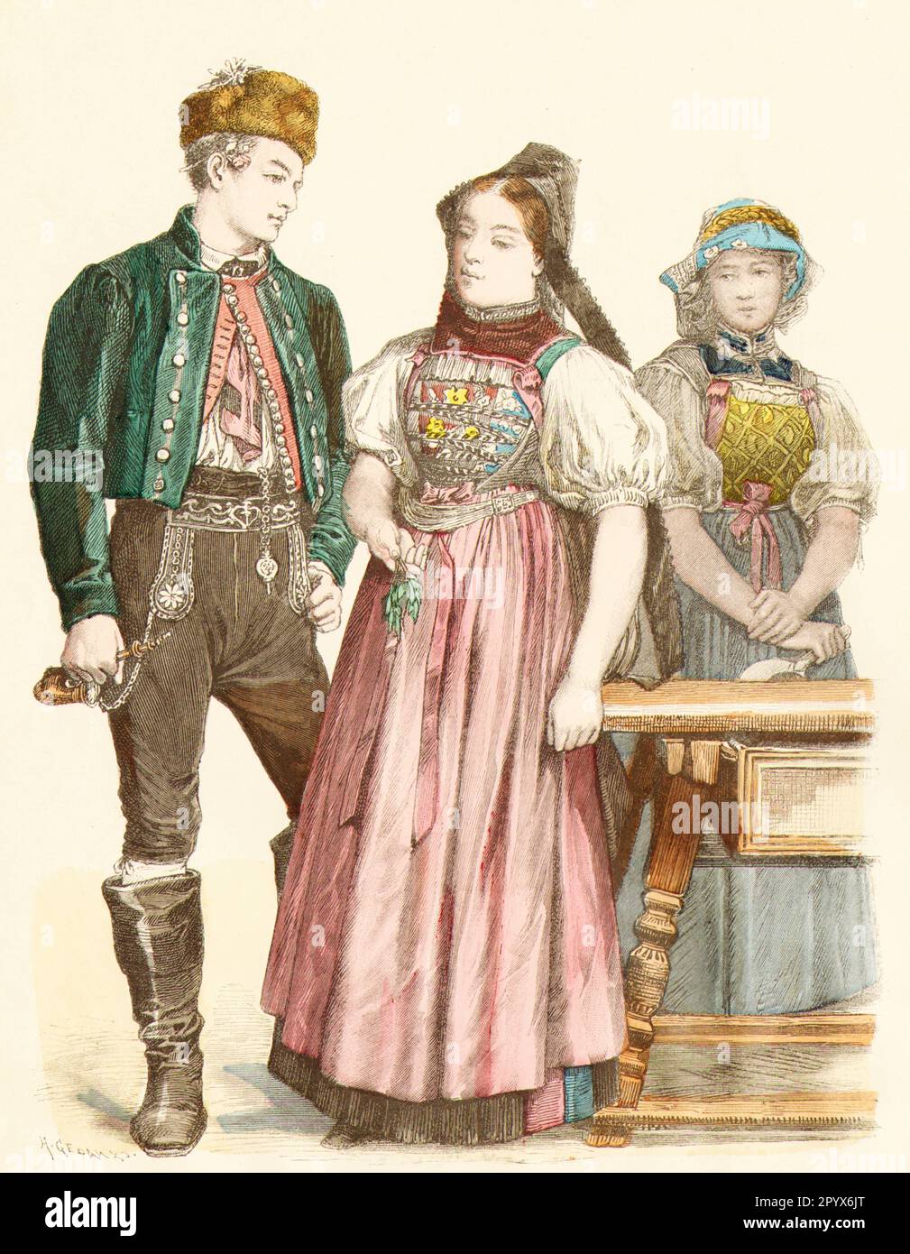 German Clothing 1800s