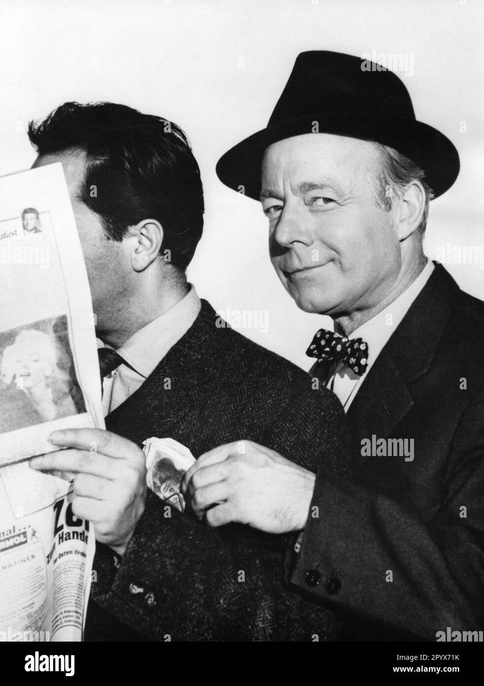 Heinz Ruehmann, actor, Germany, film stills L- R Stock Photo - Alamy