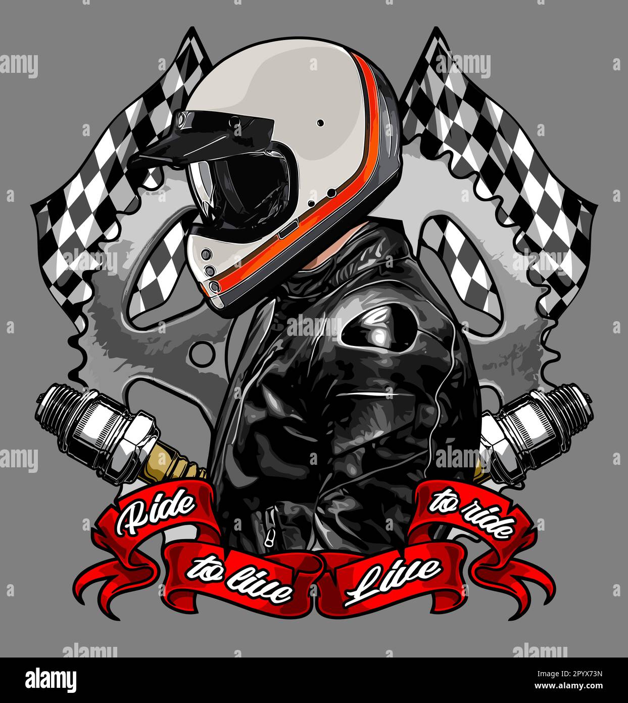 biker vector template Stock Vector Image & Art - Alamy