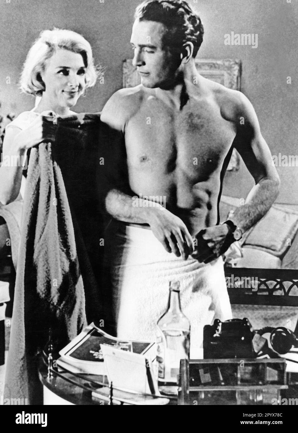 Paul Newman and Micheline Presle in the movie 'The Price' Paul Newman ...