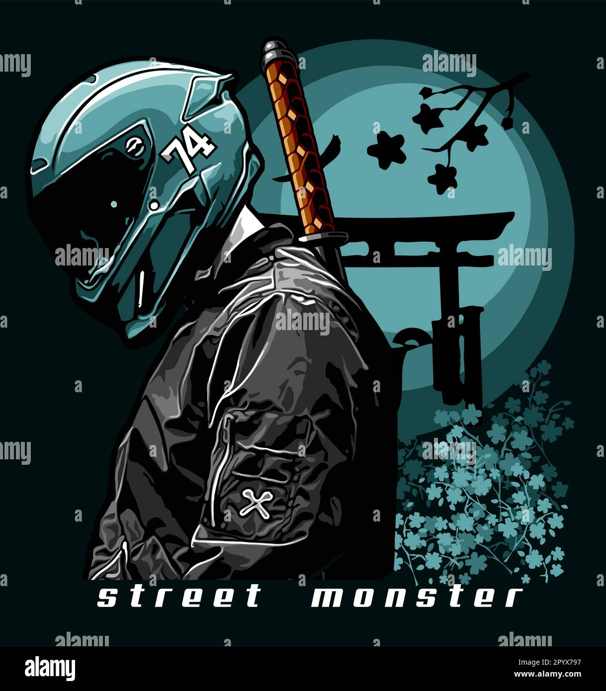 biker vector template Stock Vector Image & Art - Alamy