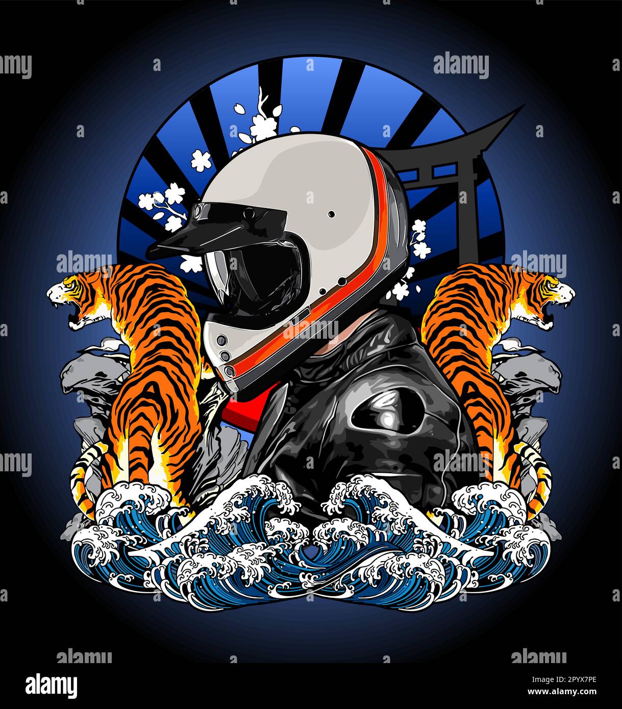 biker vector template Stock Vector Image & Art - Alamy