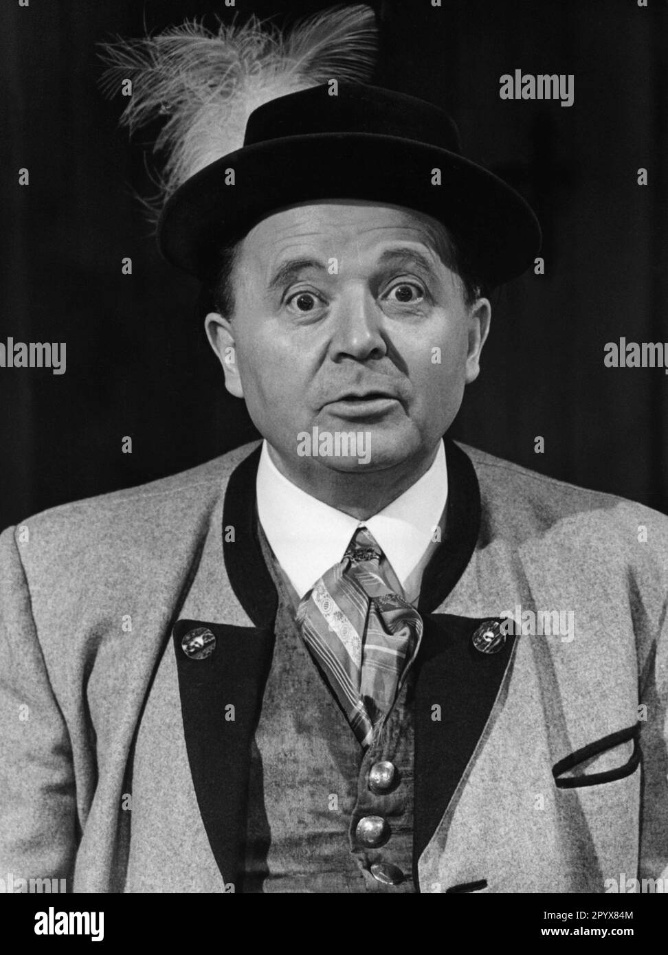 Austrian actor Paul Löwinger in traditional costume. [automated ...